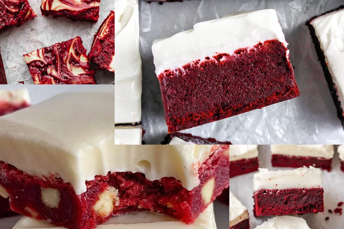 Irresistible Red Velvet Brownies with Cream Cheese Frosting - MexFoody Irresistible Red Velvet Brownies with Cream Cheese Frosting - MexFoody